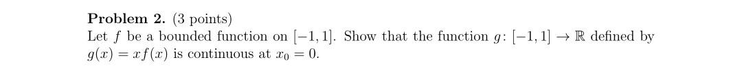 Solved Problem 1. (3 points) Let f be an even function on | Chegg.com