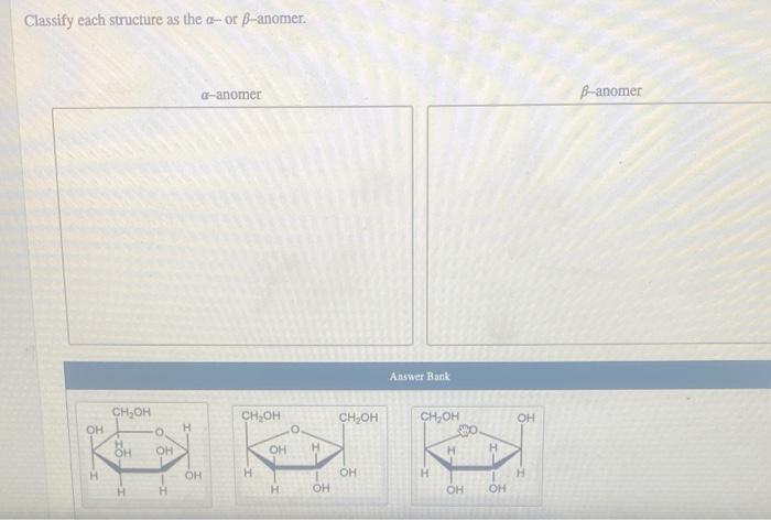Solved Label the anomeric center in each structure with an | Chegg.com