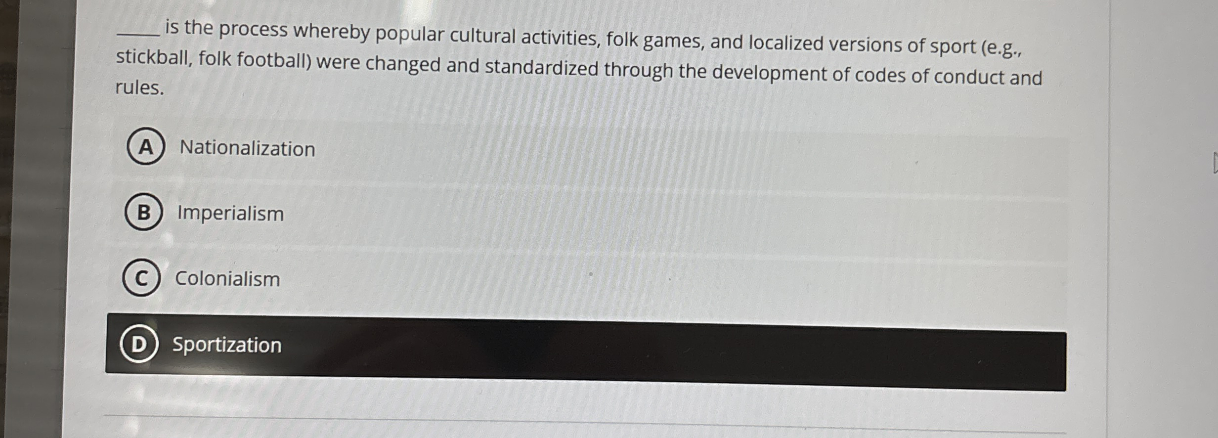 Solved ﻿is the process whereby popular cultural | Chegg.com