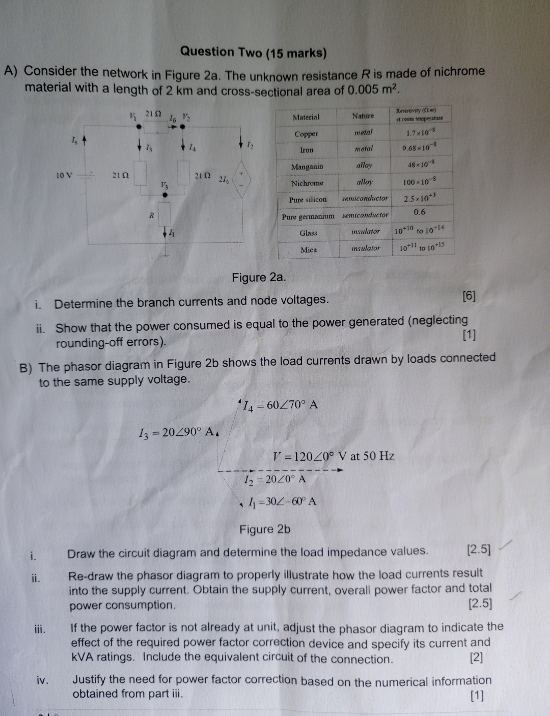 Solved Question Two (15 ﻿marks)A) ﻿Consider the network in | Chegg.com