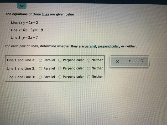 Solved The equations of three lines are given below. Line 1: | Chegg.com