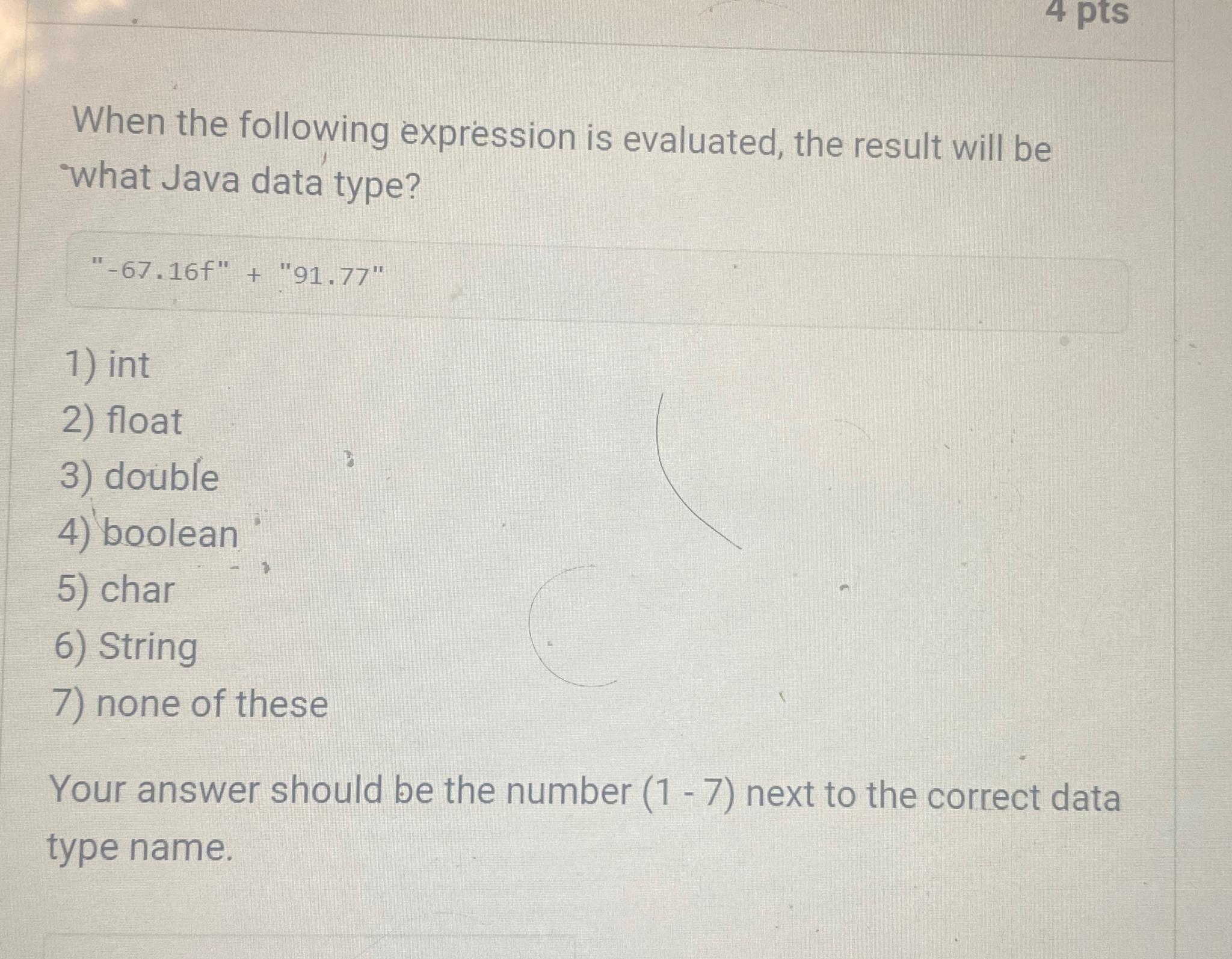 Solved When the following expression is evaluated, the | Chegg.com