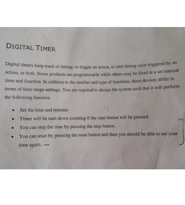 Solved Using flip-flops., counters ,basic logic gates And | Chegg.com