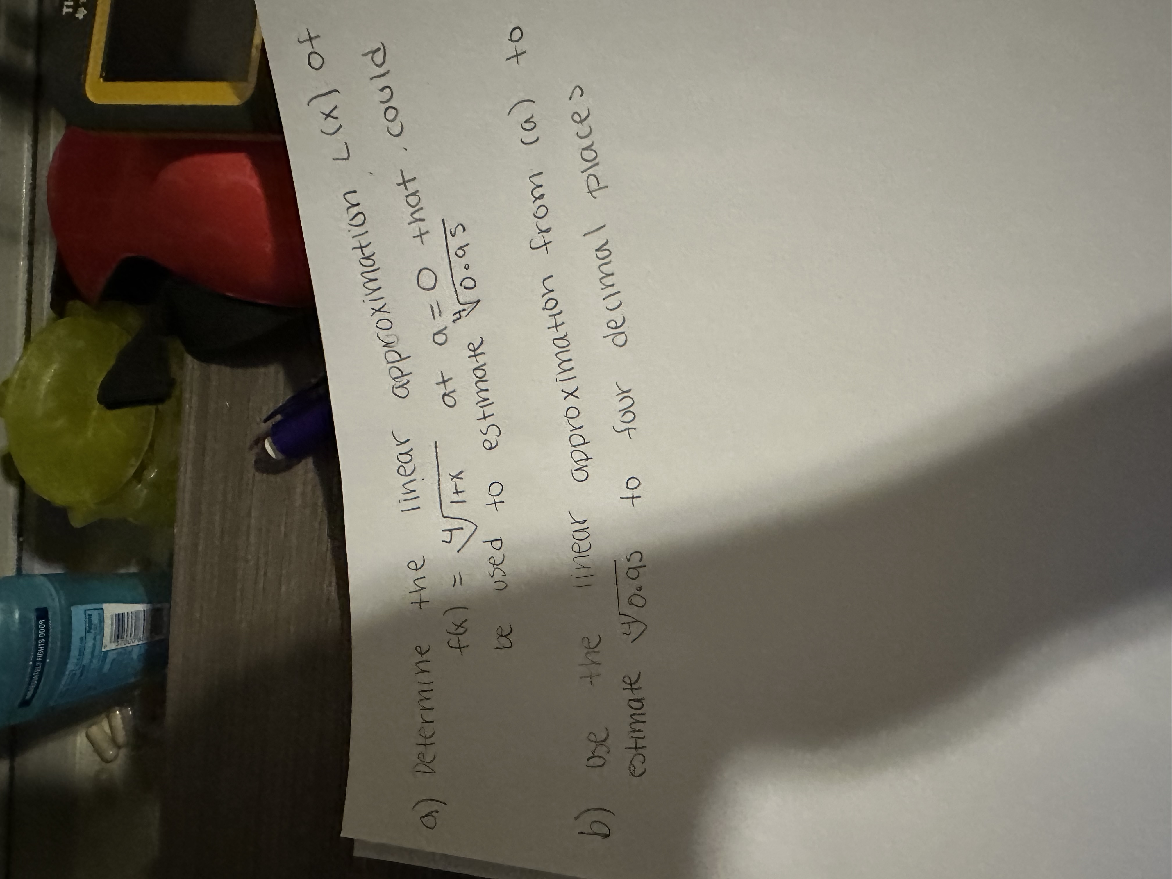 Solved a) ﻿Determine the linear approximation L(x) | Chegg.com