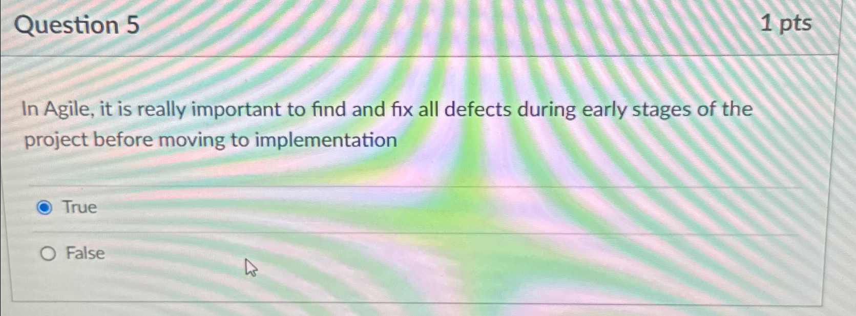 Solved Question 51ptsIn Agile, it is really important to | Chegg.com