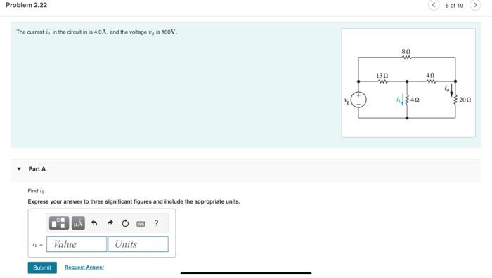 Solved The current to in the circut in is 4.0 A. and the | Chegg.com