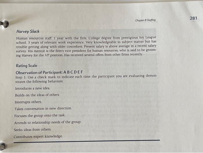 Solved Part B: Leaderless Group Discussion (LGD) Unlike the | Chegg.com
