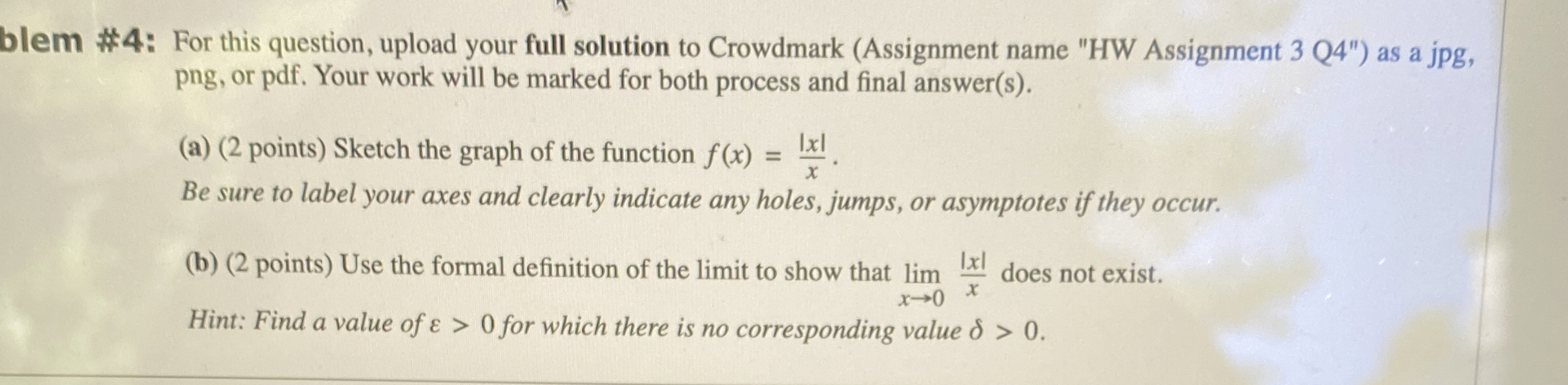 Solved Problem #4: For this question, upload your full | Chegg.com