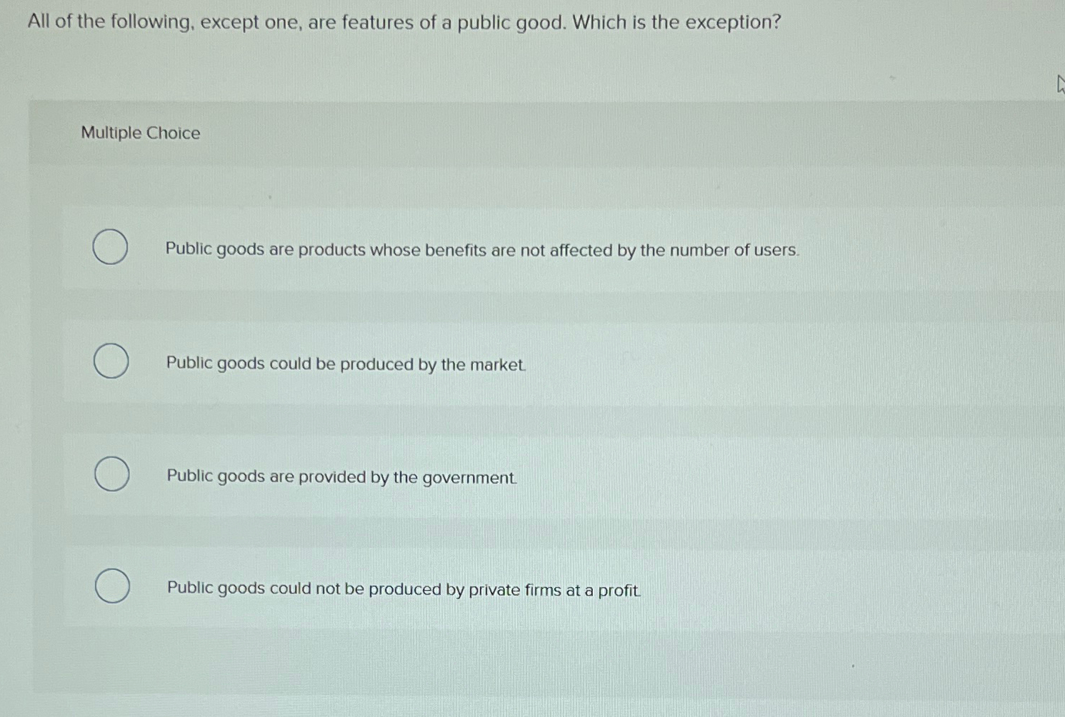 Solved All of the following, except one, are features of a | Chegg.com