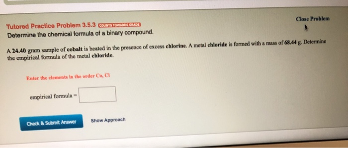 Solved Tutored Practice Problem 3.5.3 COUNTS TOWARDS GRADE | Chegg.com