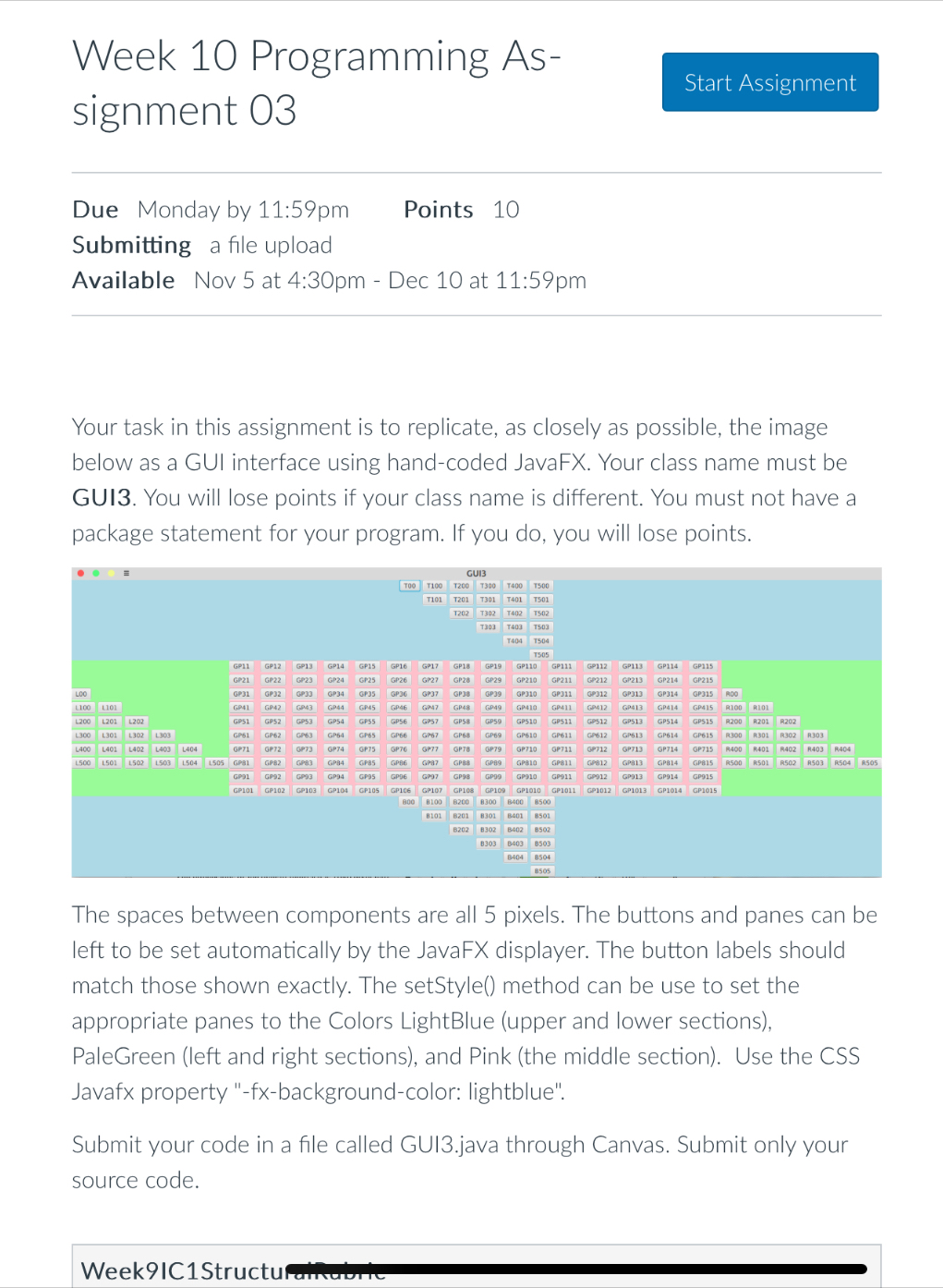 Solved Week 10 ﻿Programming Assignment 03Due Monday by | Chegg.com