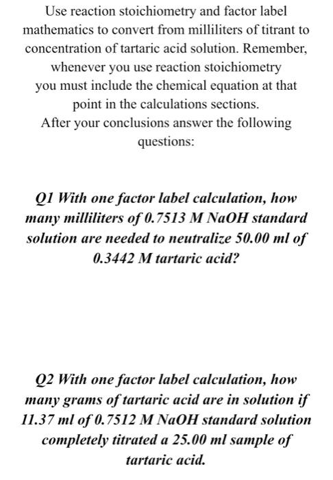 Solved Use reaction stoichiometry and factor label | Chegg.com