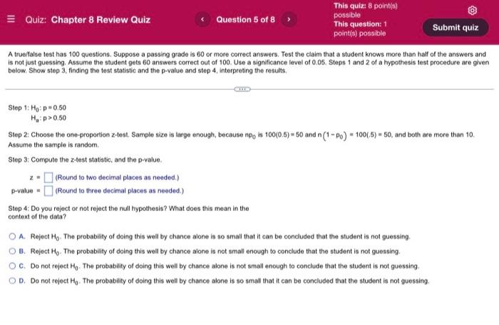 Quiz: Chapter 8 Review Quiz Question 500 This que | Chegg.com