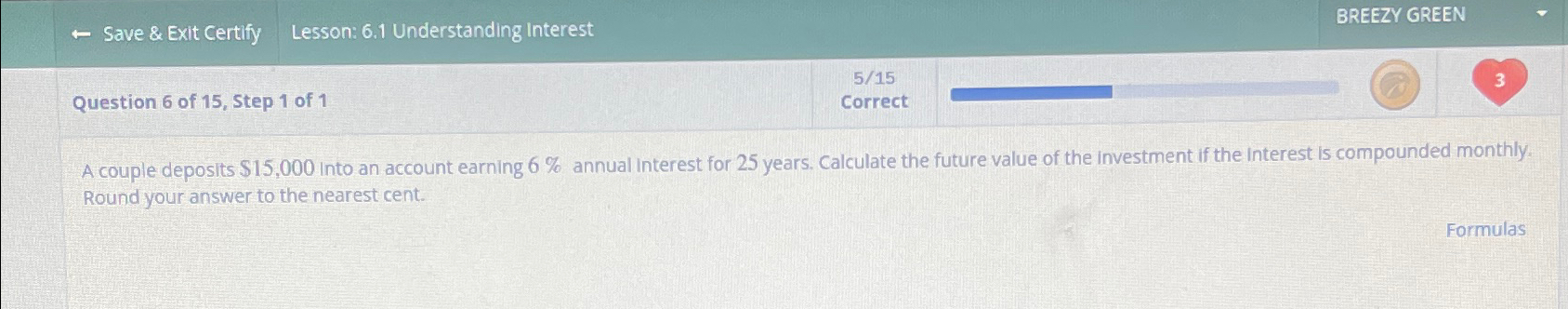 Save & Exit CertifyLesson: 6.1 ﻿Understanding | Chegg.com