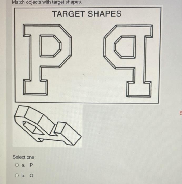 Solved Match objects with target shapes. TARGET SHAPES PC 일 | Chegg.com