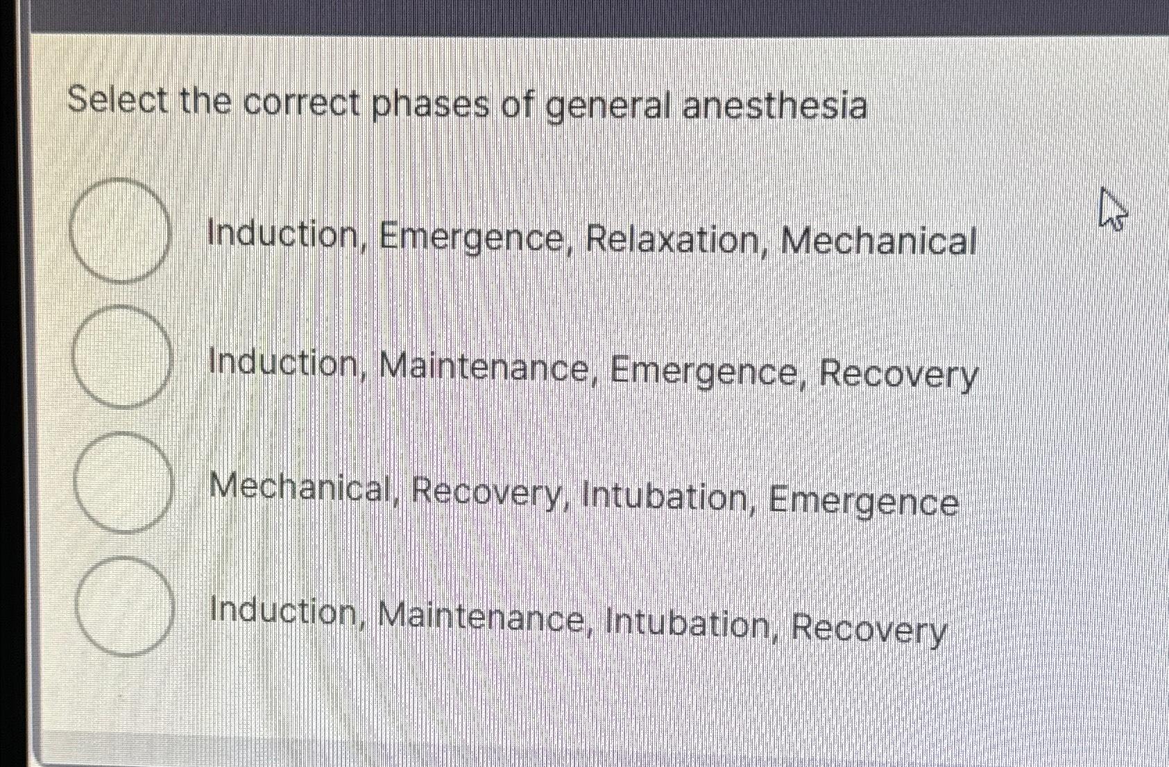 Solved Select the correct phases of general | Chegg.com