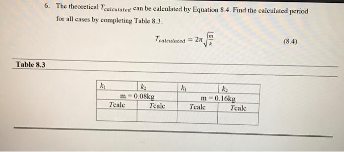 Solved Find T calculated and % error for all of them, please | Chegg.com