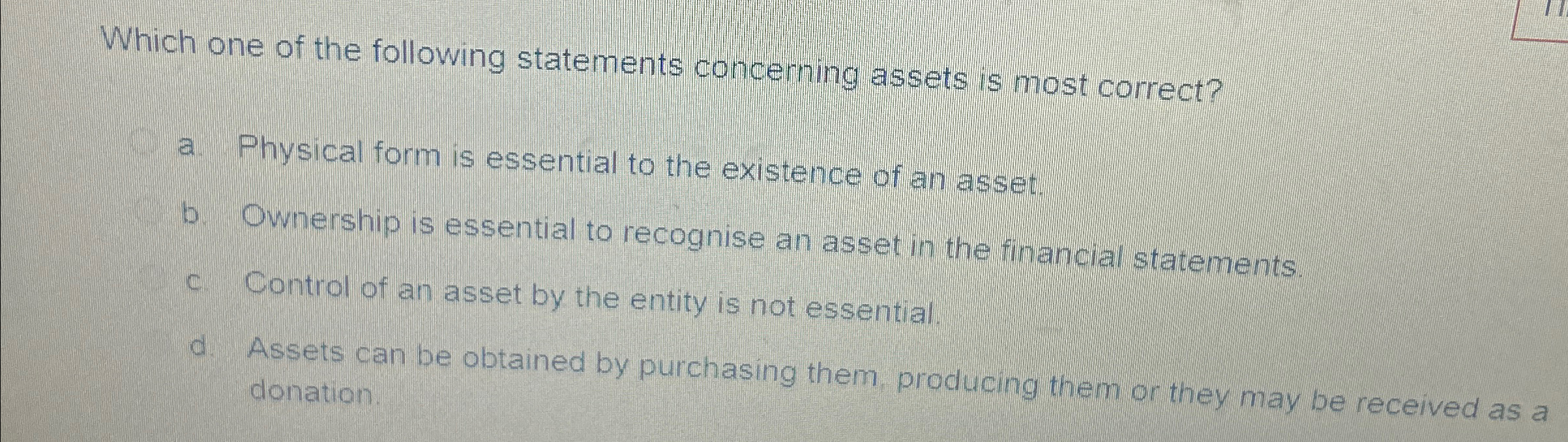 Solved Which one of the following statements concerning | Chegg.com