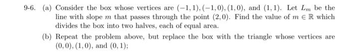 Solved 9-6. (a) Consider the box whose vertices are | Chegg.com