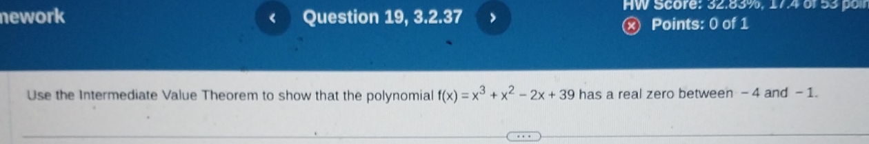 Solved Question 19, 3.2.37(x) ﻿Points: 0 ﻿of 1Use the | Chegg.com