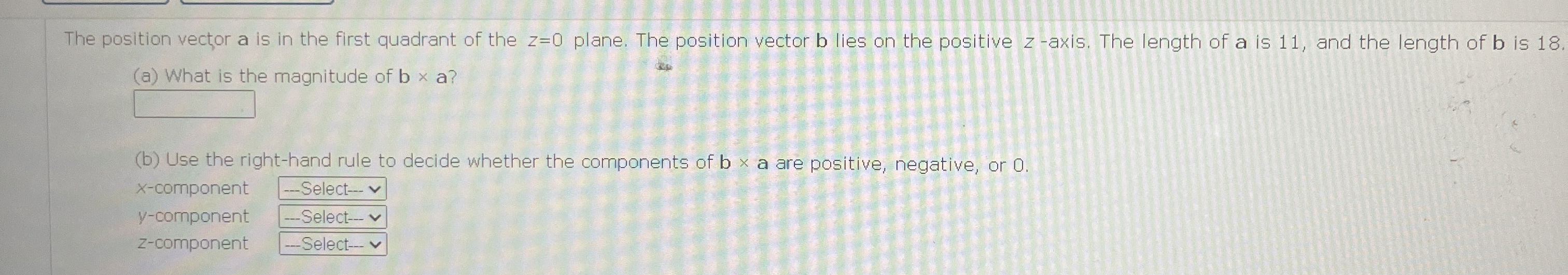 Solved The position vector a ﻿is in the first quadrant of | Chegg.com