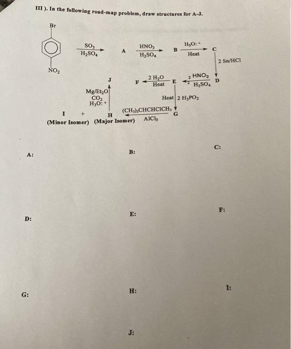 Solved III ). In the following road-map problem, draw | Chegg.com
