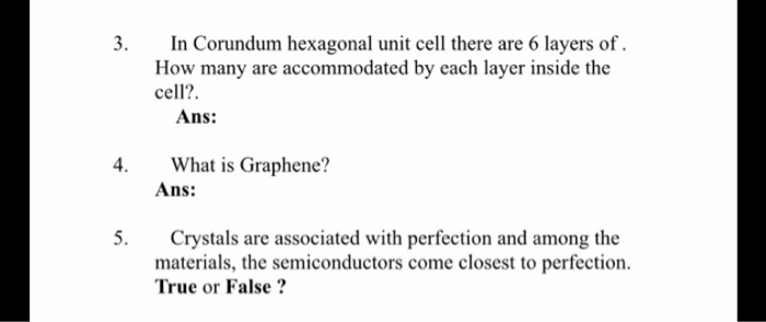 Solved 3. In Corundum hexagonal unit cell there are 6 layers | Chegg.com