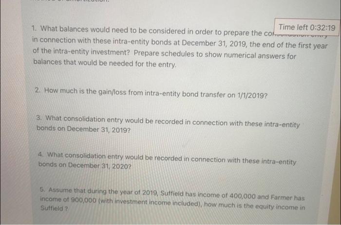 Farmer Corporation owned 65% of the voting common | Chegg.com