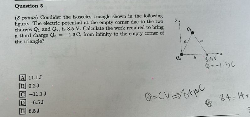 Solved Question 5( 8 ﻿points) ﻿Condider the isosceles | Chegg.com
