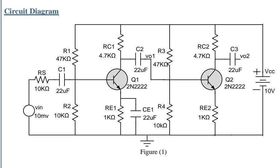 Circuit Diagram RC1 4.7ΚΩ R1 47ΚΩ RC2 4.7ΚΩ C3 *** HH | Chegg.com