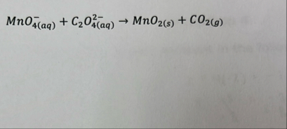 Solved MnO4(aq)- C2O4(aq)2-→MnO2(s) CO2(g) Balance under bas | Chegg.com