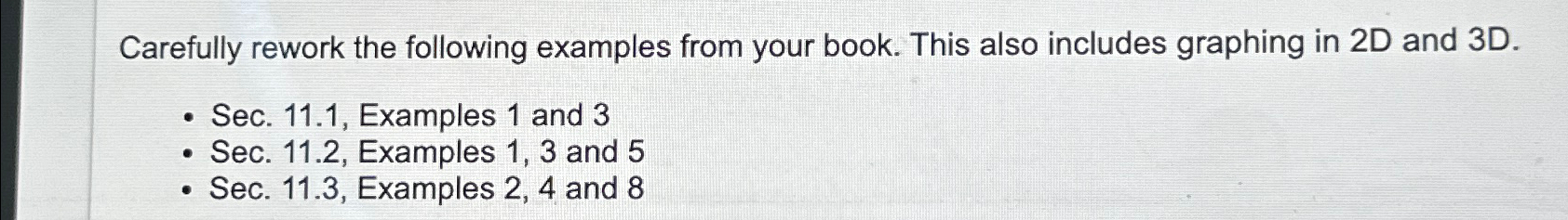 Solved Carefully rework the following examples from your | Chegg.com