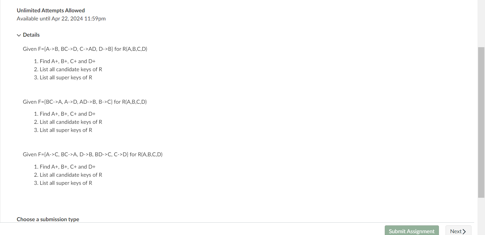 Solved Unlimited Attempts AllowedAvailable until Apr | Chegg.com