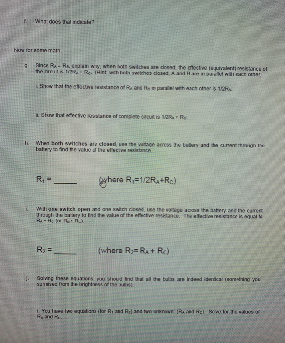 Solved Worksheet for Exploration 30.2: Light Bulbs In this | Chegg.com