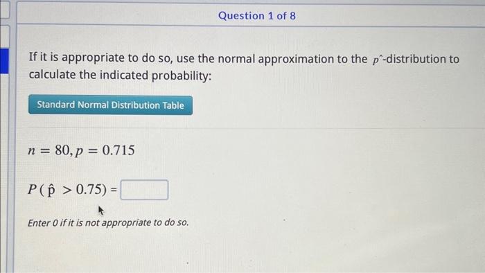 Solved If it is appropriate to do so, use the normal | Chegg.com