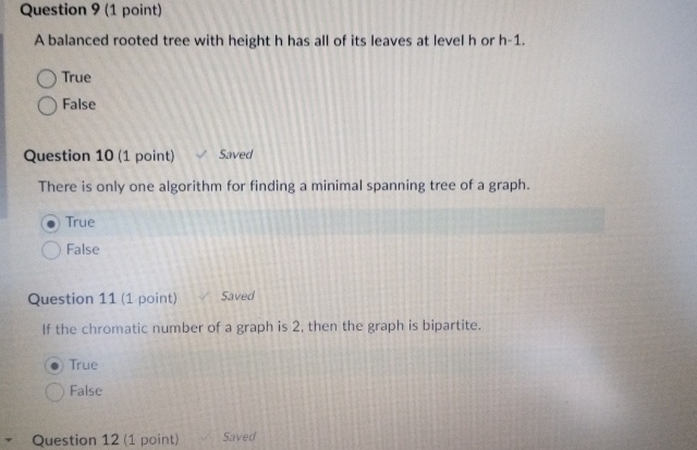 Solved Question 9 (1 ﻿point)A balanced rooted tree with | Chegg.com