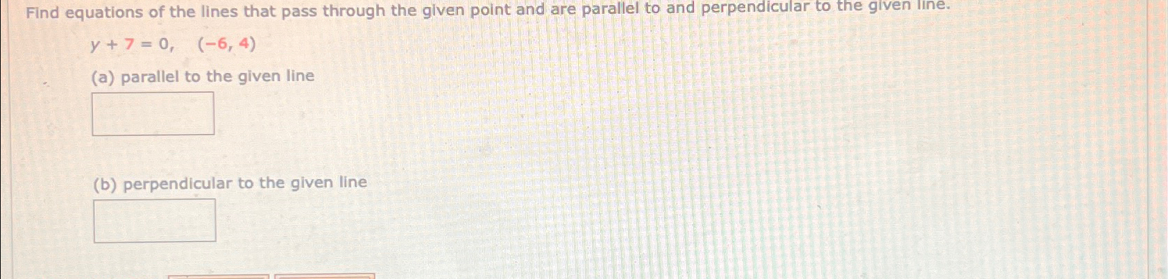 Solved Find equations of the lines that pass through the | Chegg.com