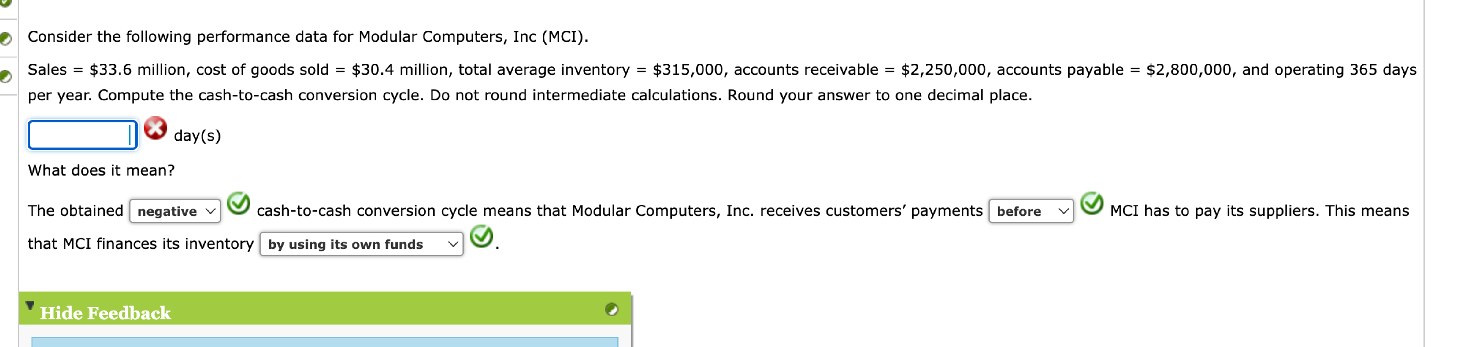 Solved Consider the following performance data for Modular | Chegg.com
