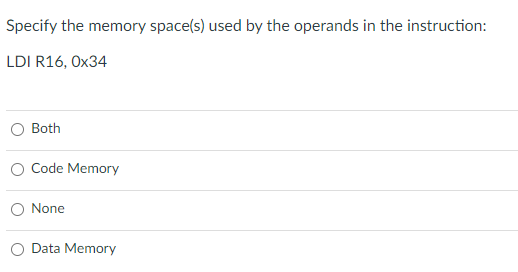 Solved Specify the memory space(s) ﻿used by the operands in | Chegg.com