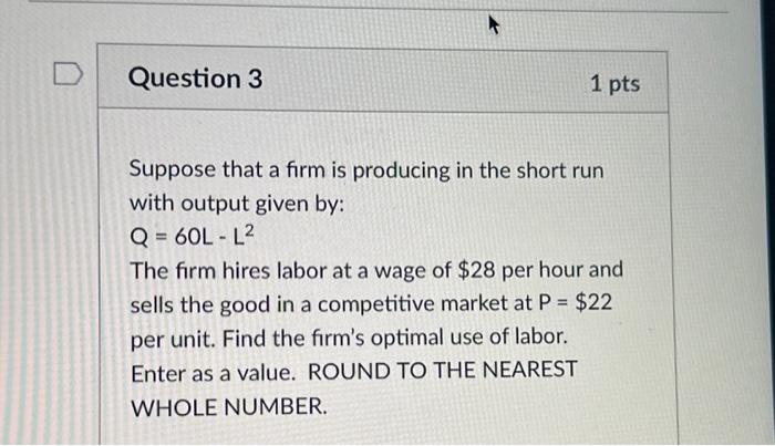 Solved Suppose that a firm is producing in the short run | Chegg.com
