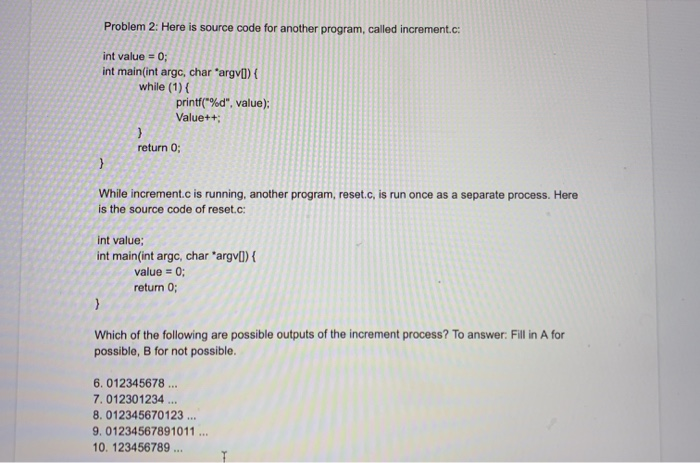 Solved Problem 2: Here is source code for another program, | Chegg.com