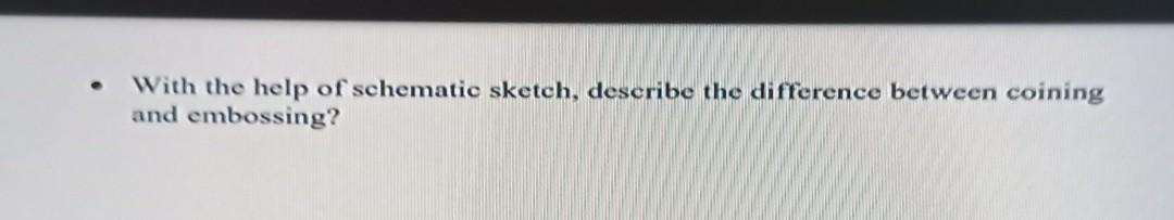 Solved With the help of schematic sketch, describe the | Chegg.com