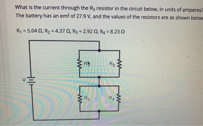 Solved What is the current through the R3 resistor in the | Chegg.com