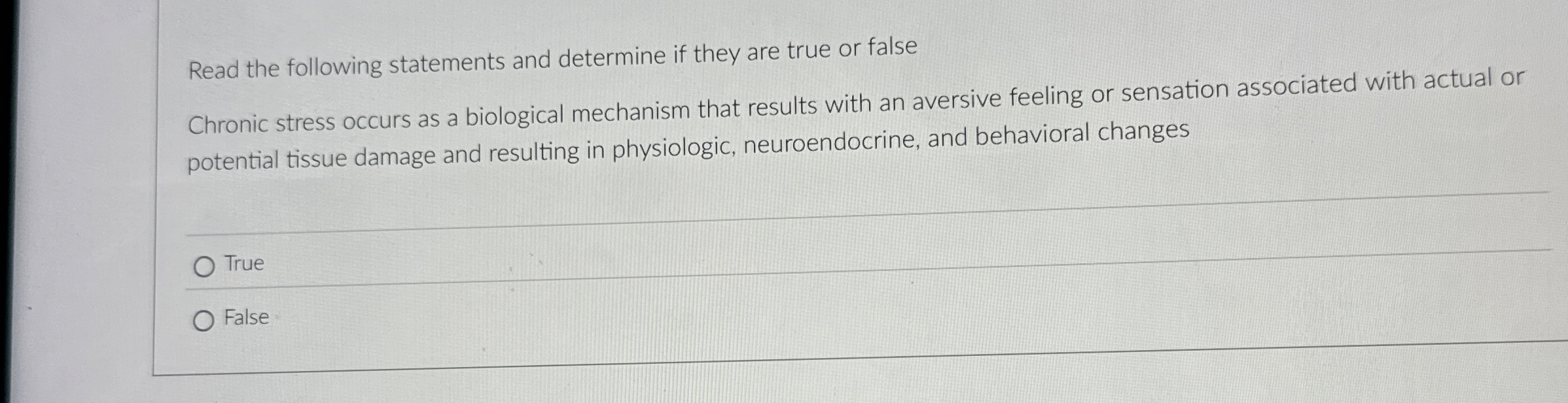 Solved Read the following statements and determine if they | Chegg.com