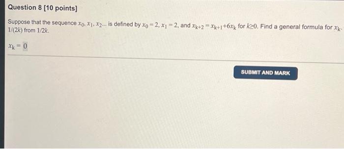 Solved Suppose that the sequence x0,x1,x2… is defined by | Chegg.com