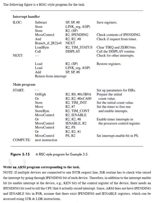 Solved Problem 1. (10 pts) Write an ARM program for the | Chegg.com
