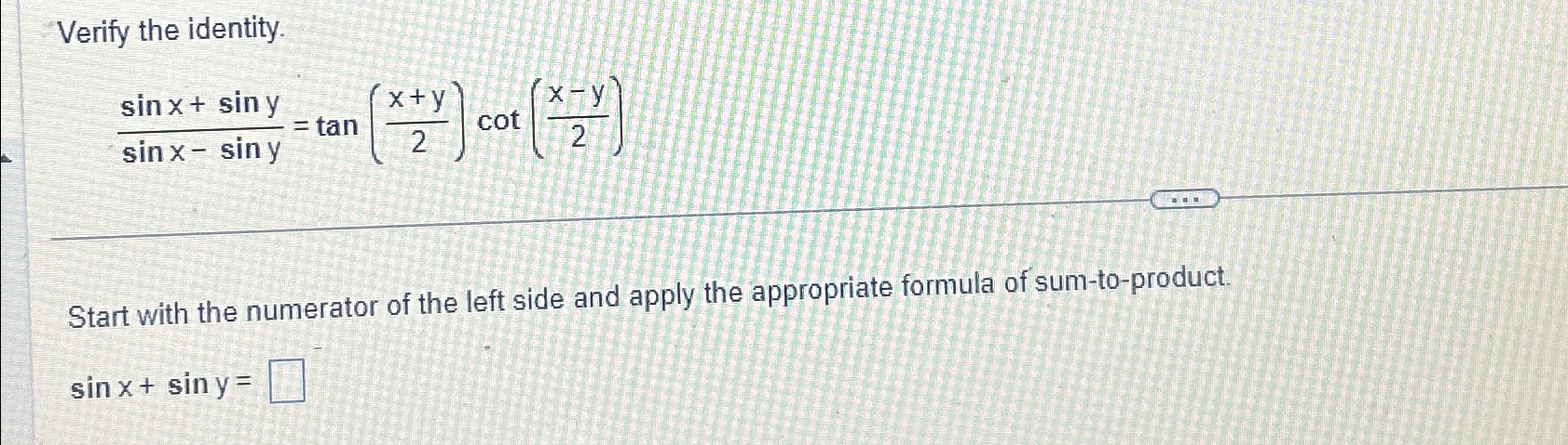 Solved Verify the | Chegg.com