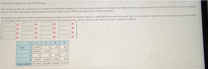 Solved This exercise requires the use of technology Four | Chegg.com