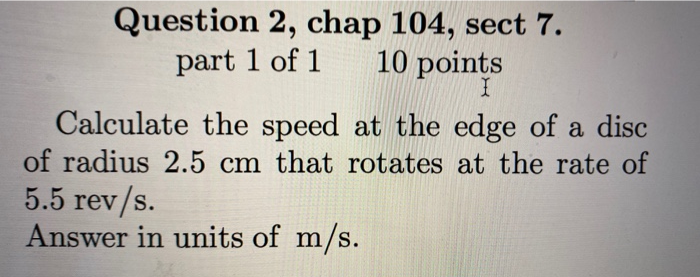 Solved Question 2, chap 104, sect 7. part 1 of 1 10 points | Chegg.com
