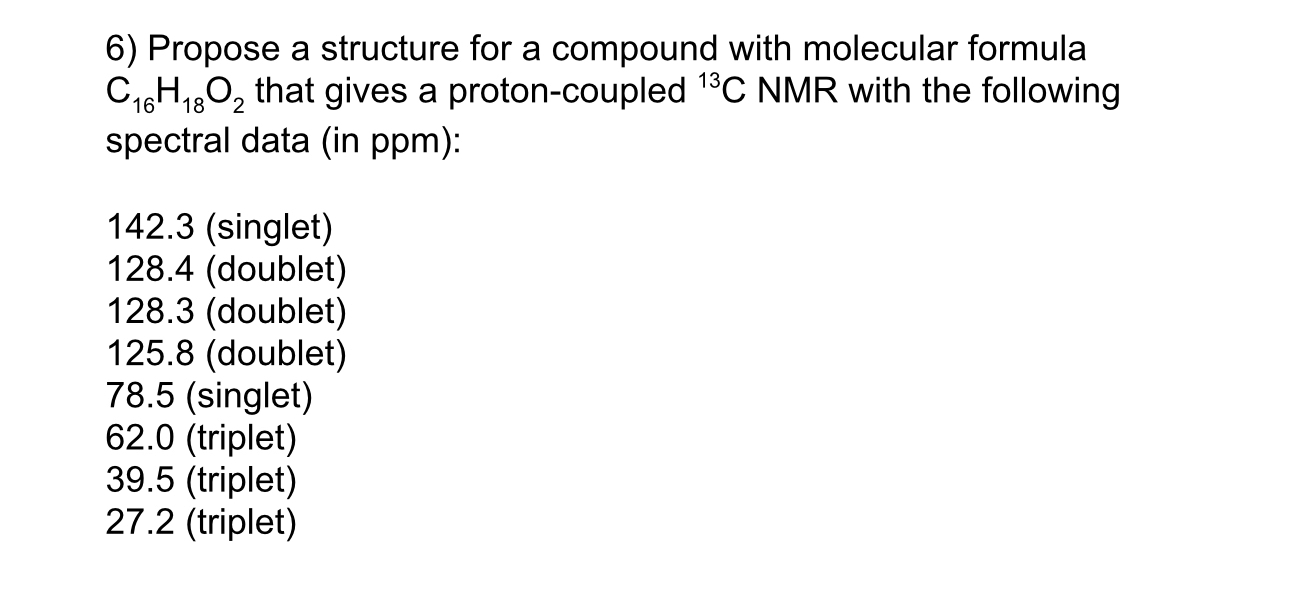 Solved Propose and explain a structure for a compound with | Chegg.com